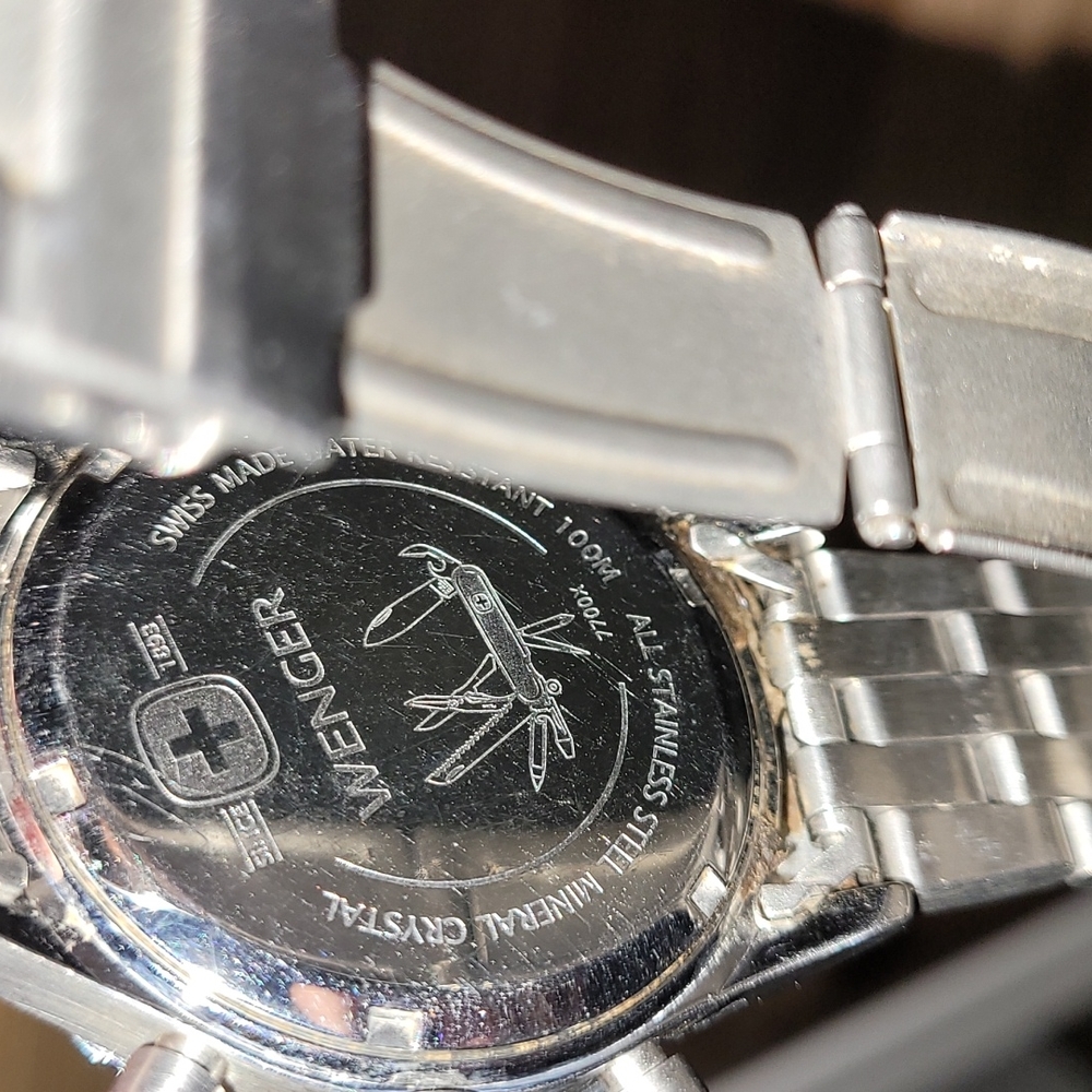 Wenger Swiss Military Chronograph Watch Mens Vintage … - Gem
